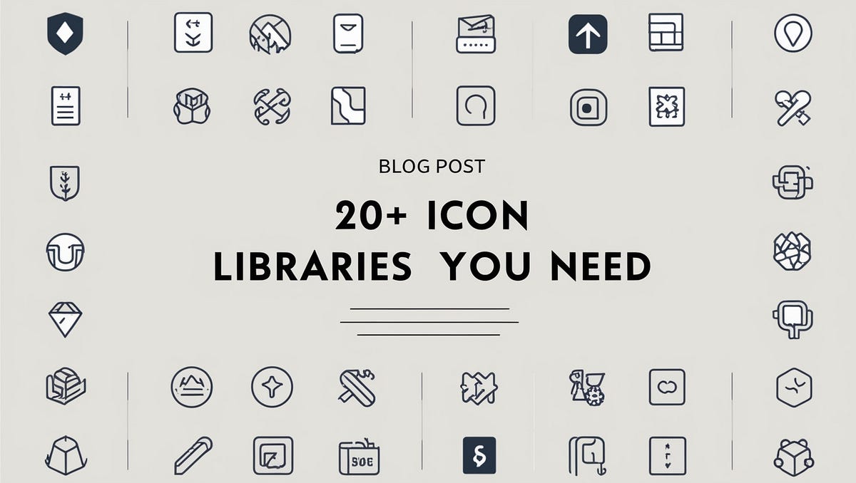 20+ Icon Libraries You Need. List of 20+ Icon Resources for Your… | by ...