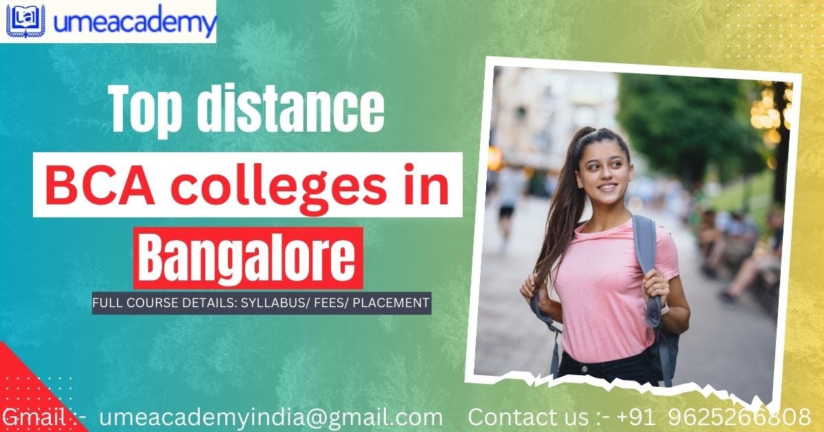 Top distance BCA colleges in Bangalore - Vinay - Medium