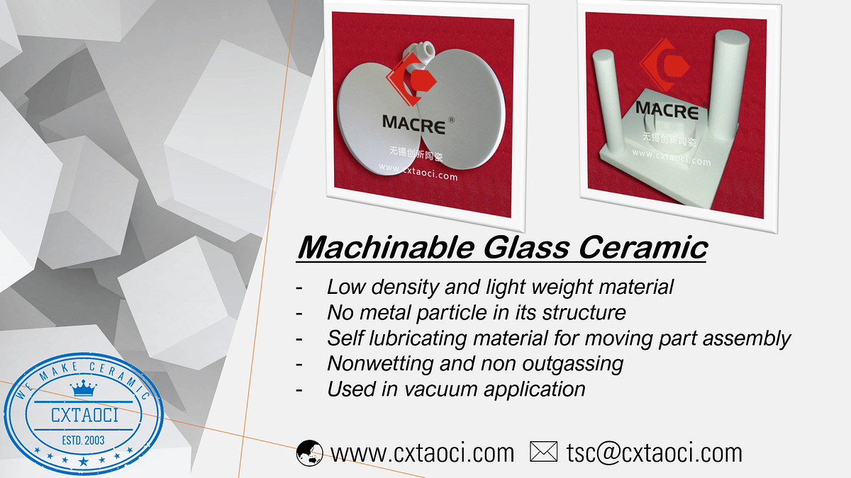 Machinable Glass Ceramic - TS Chong - Medium
