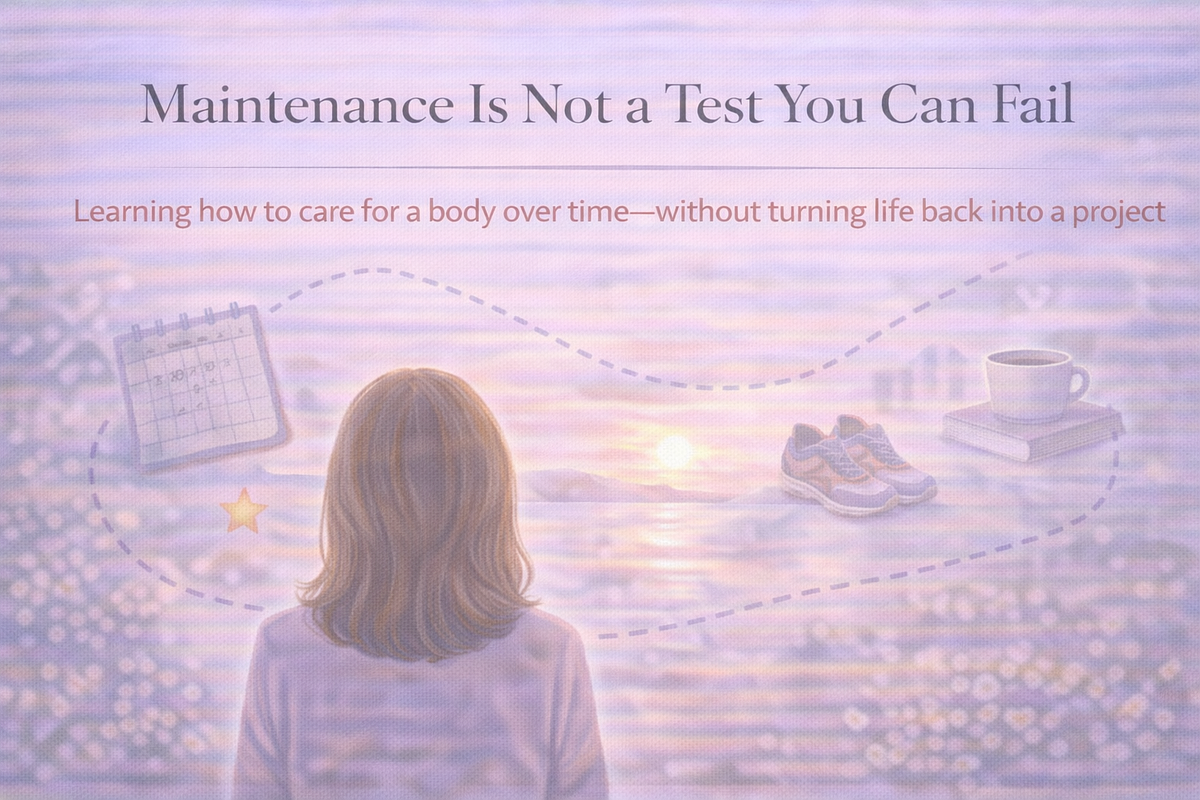 Maintenance Is Not a Test You Can Fail | by Healthy Me Happy Me | Jan ...