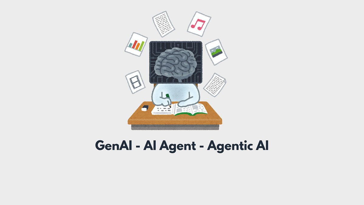 GenAI vs AI Agent vs Agentic AI | by Ritu Santra | Medium