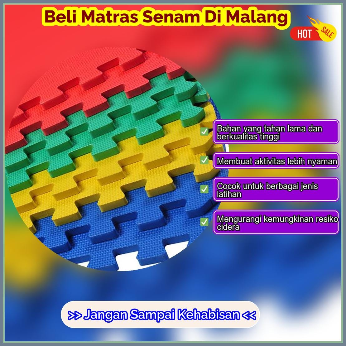 Beli Matras Senam Di Malang - Matras Judo - Medium