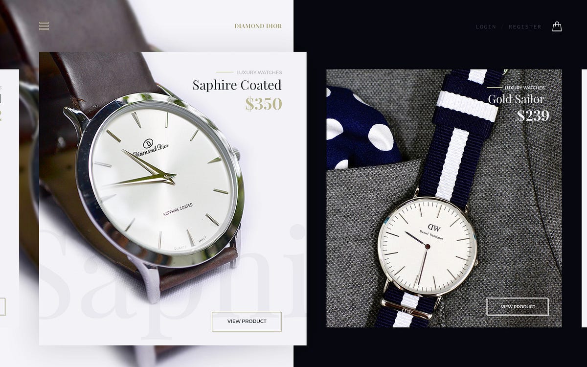 The Big Six in Fashion Website Design | by Saturized | Saturized Magazine