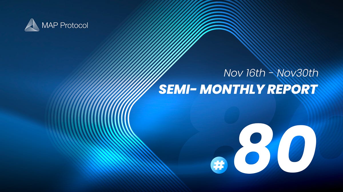 Map Protocol Semi Monthly Report 80 Nov 16th — Nov 30th By Map