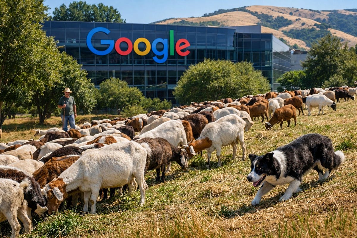 Did You Know… Google Once Hired Goats to Do Office Work? | by ...