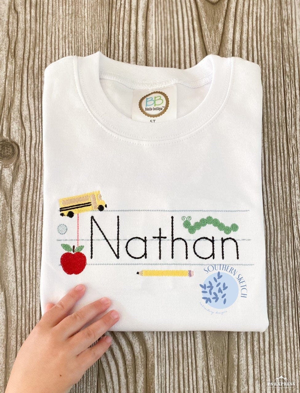 Free Back to School Wide Rule Notepad Handwriting School Bus, Apple ...