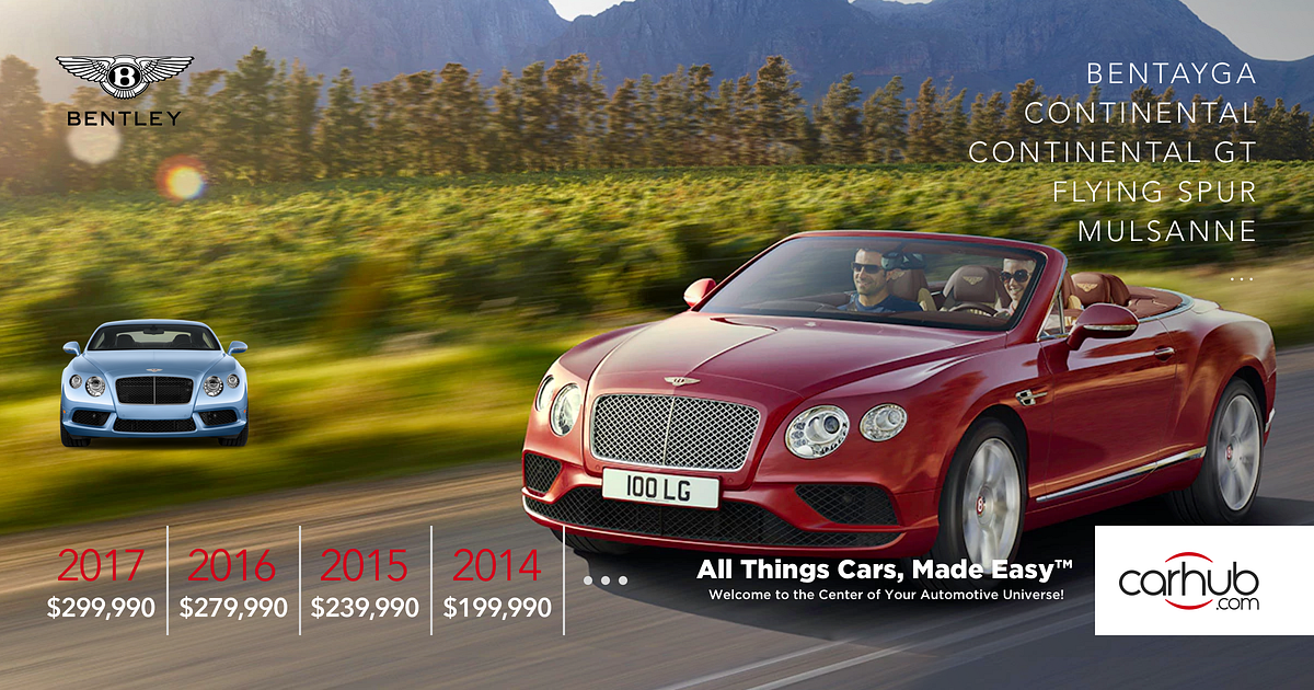 Bentley Models. All Bentley models with photos, videos… | by CarHub ...
