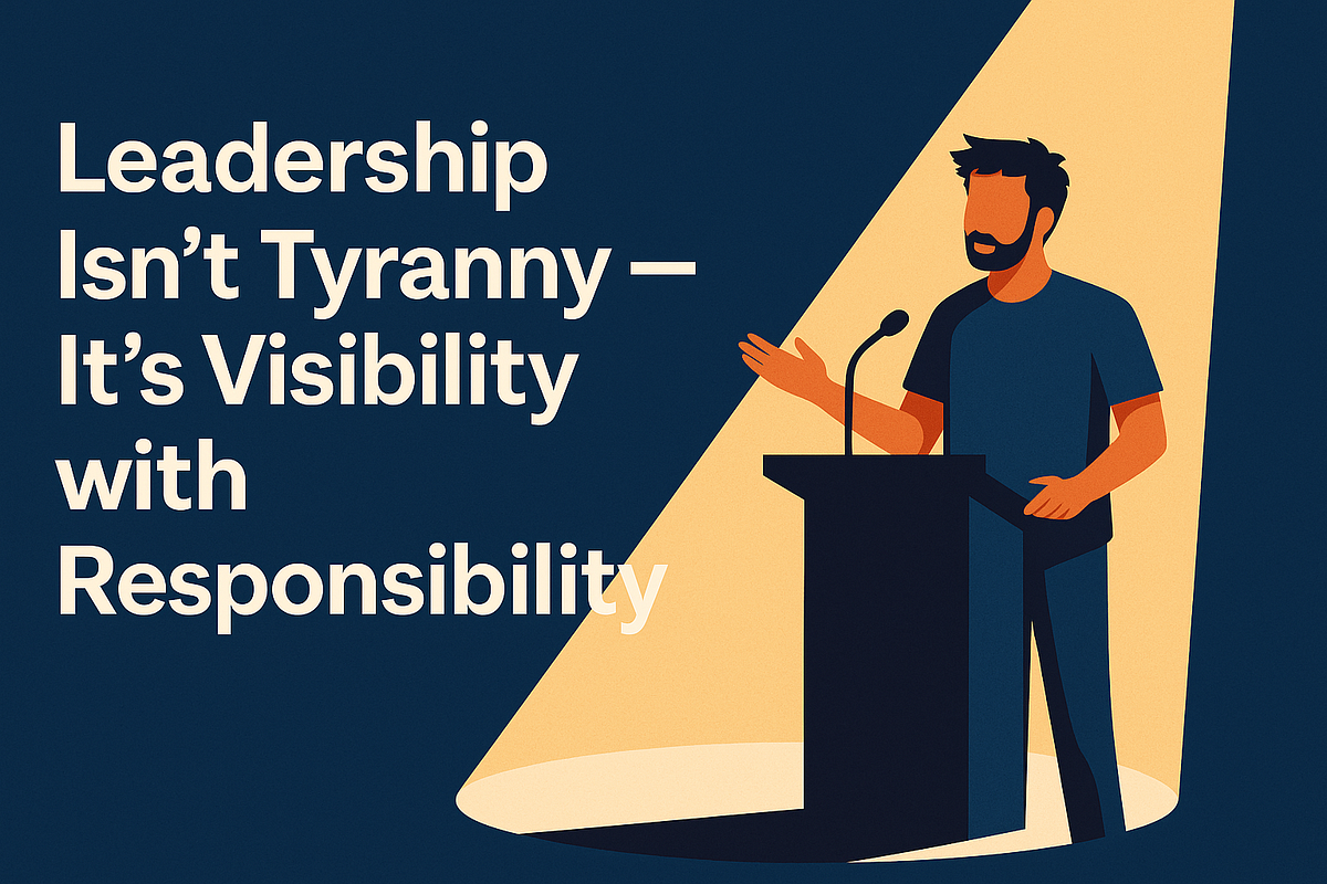 Leadership Isn’t Tyranny — It’s Visibility with Responsibility | by Dr. Hakan Mutlu Sonmez | Aug ...