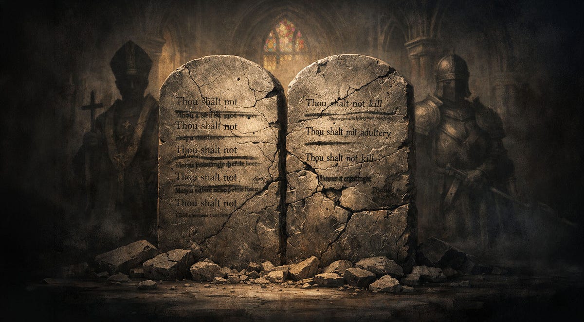 How Christianity Rewrote the Ten Commandments to Serve Power | Medium