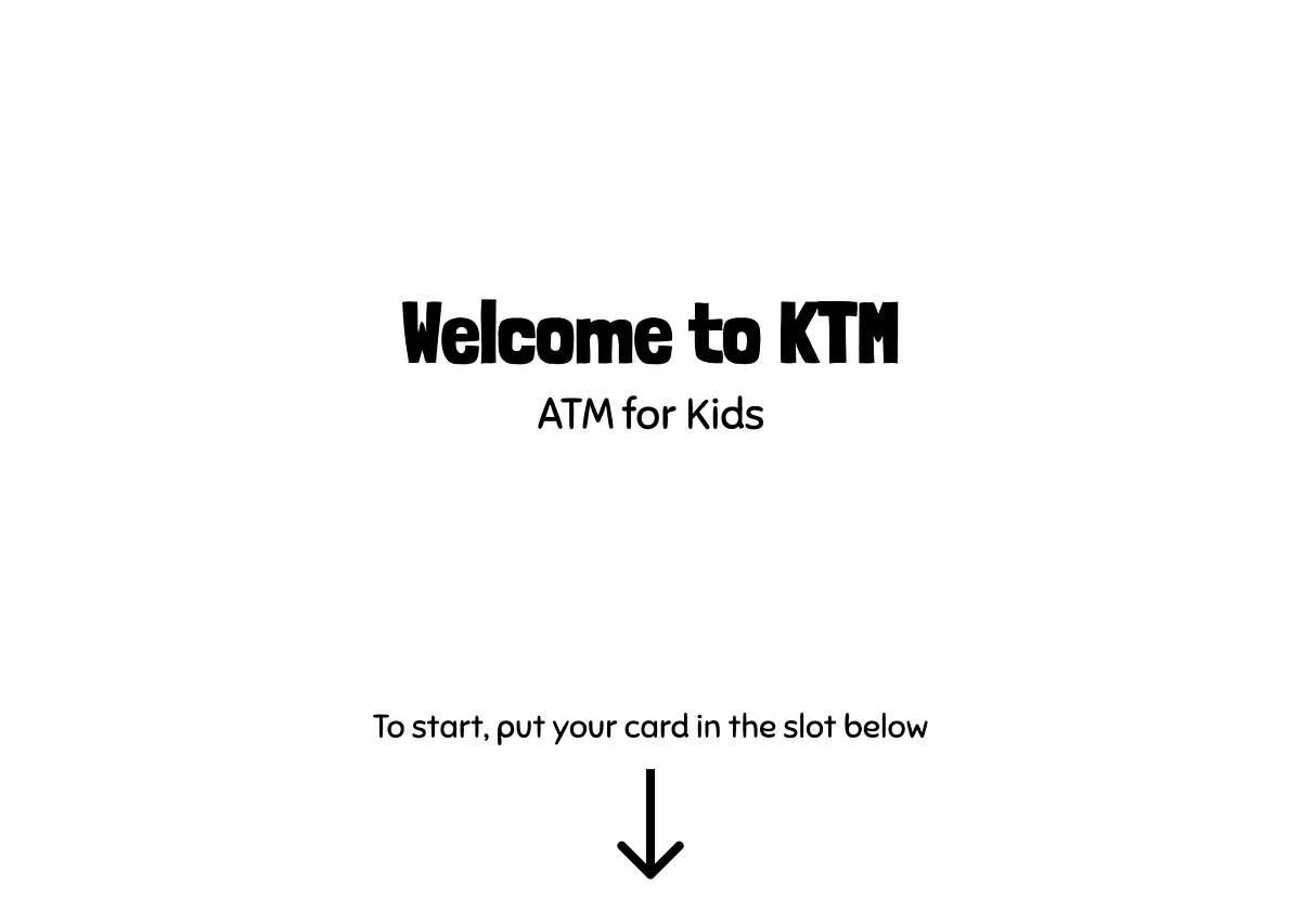 Designing KTM- The ATM for kids.. One of the early projects in Design ...