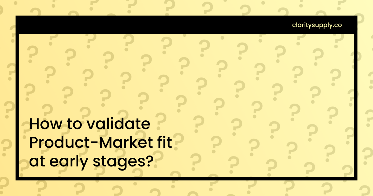 🙋🏼‍♂️ Your opinion is needed! How to validate Product-Market fit at ...