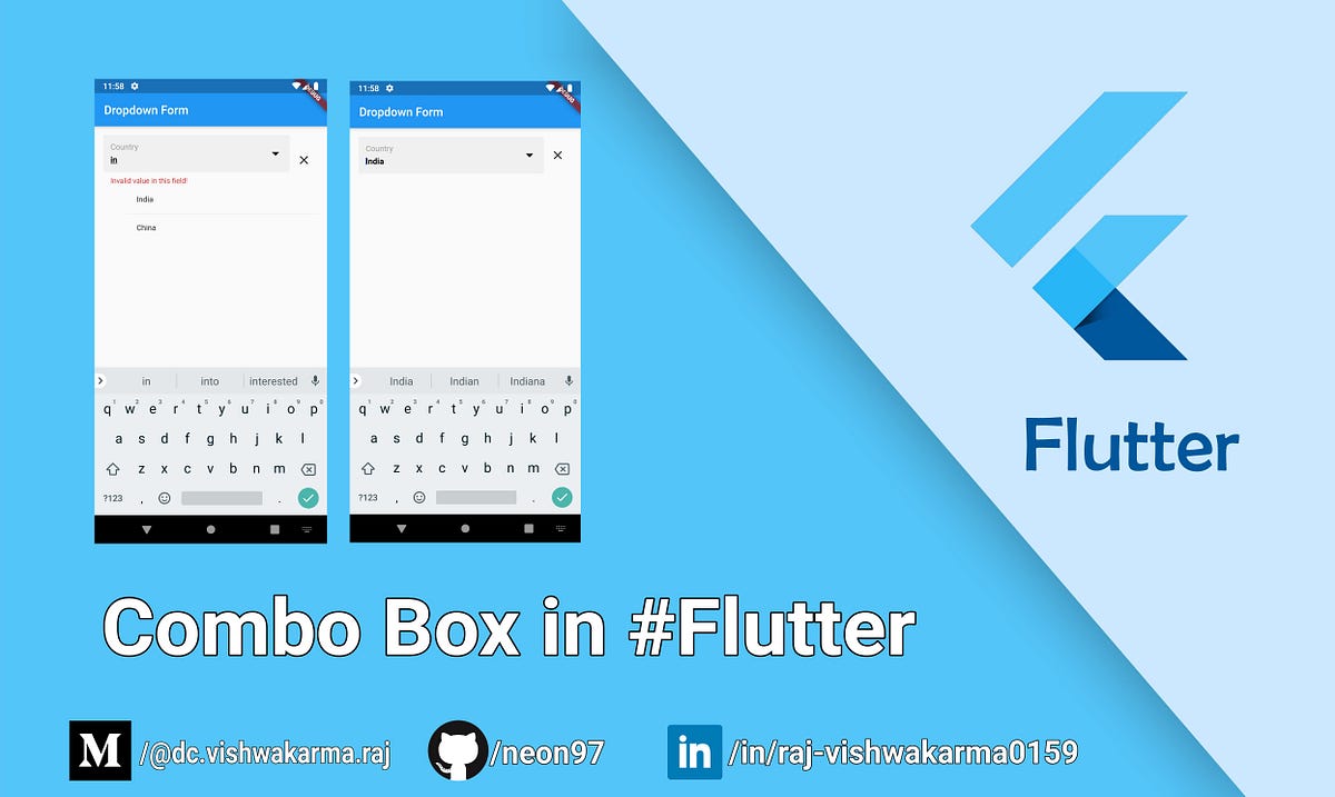 Combo Box in Flutter. Yup !! you heard right !! now you can… | by ...
