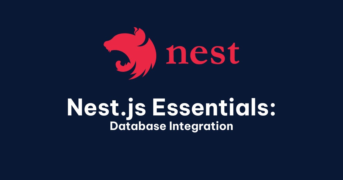 Nest.js Essentials: Database Integration — Part 12/22 | by Stephen Klop | Medium