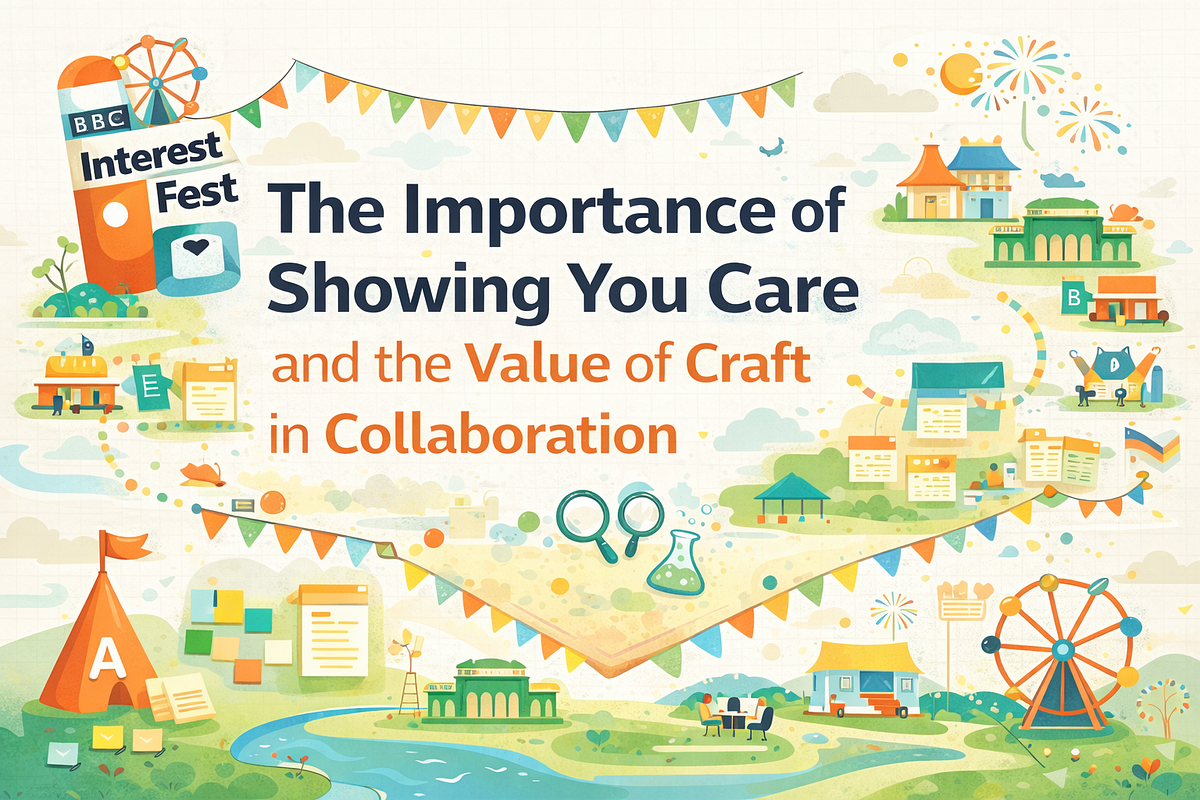 The importance of showing you care and the value of craft in ...
