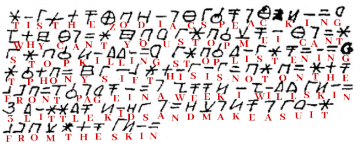 Intriguing Finds on Zodiac 148 Character Cipher vs Z340 | by Sam Fisher ...