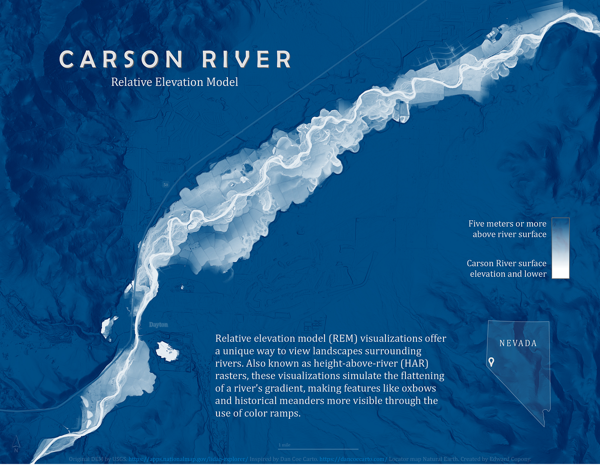 Map breakdown: Adding context to a relative elevation model | by Ed in ...