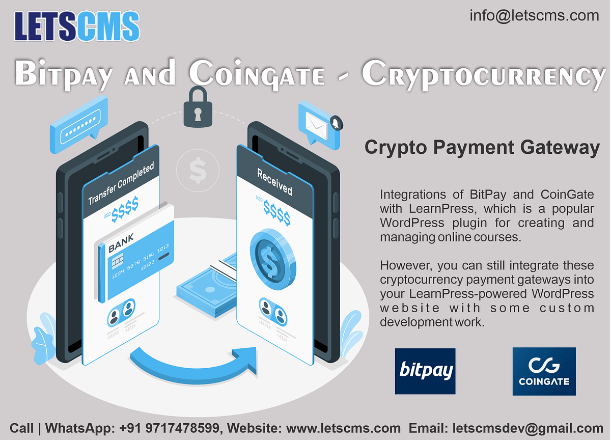 Cryptocurrency Payments Via CoinGate and Bitpay in LearnPress, WordPress Plugins by LetsCMS | by ...