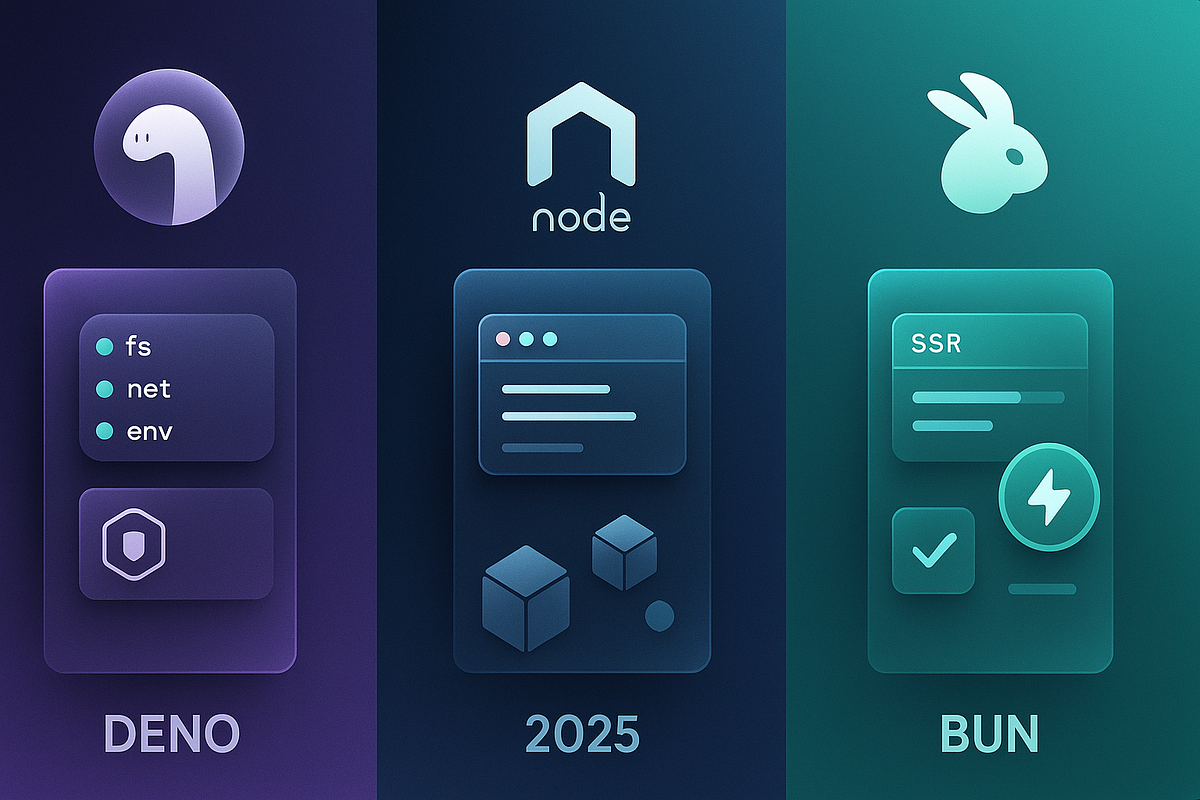 The JavaScript Runtime Race Deno vs Node vs Bun in 2025 | by Modexa | Medium