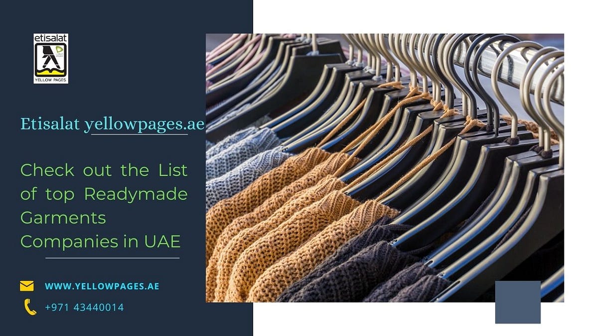 Check out list of Readymade Garments Manufacturers & Suppliers in UAE ...