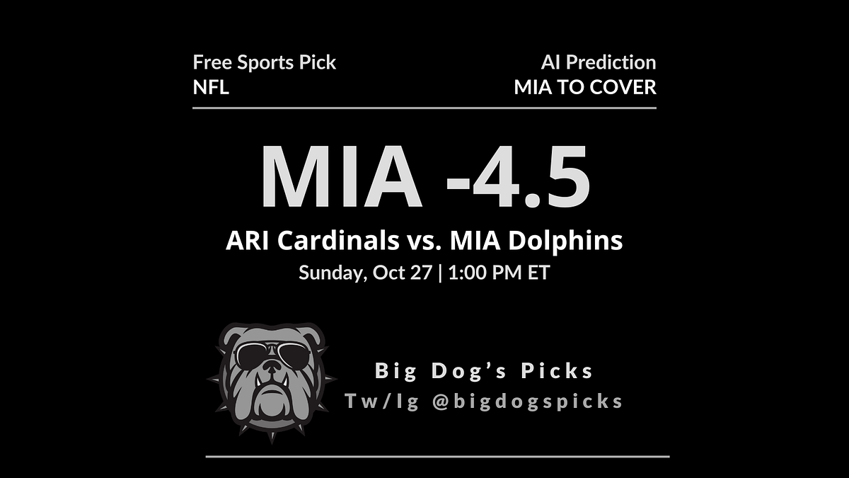 NFL Betting Preview: Arizona Cardinals vs. Miami Dolphins — In-Depth Analysis and Prediction ...