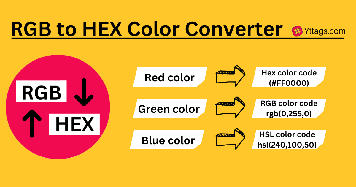Instant HEX to RGB or RGB to HEX Converter Tool | by yttags | Medium