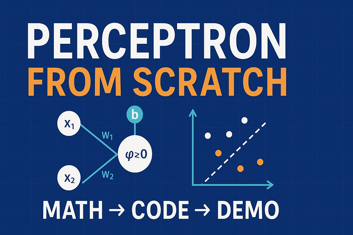 🧠 Building a Perceptron From Scratch in just 1 Hour (and Turning It Into a Teaching Tool) | by ...