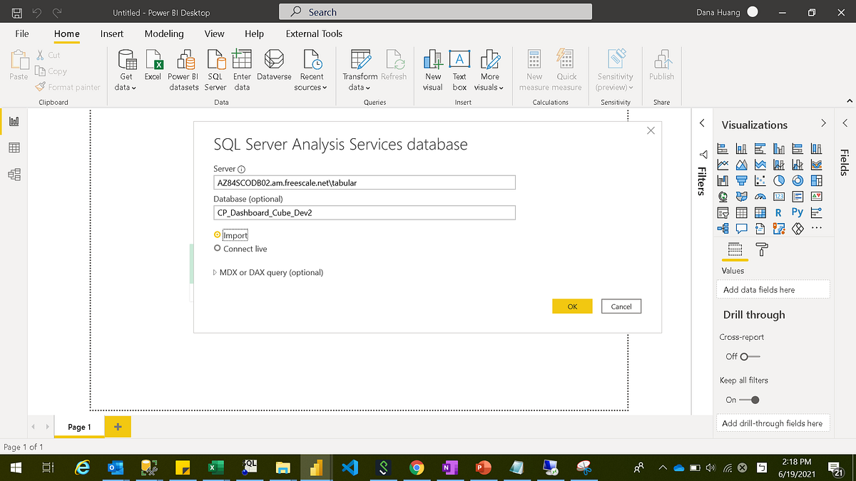 [Microsoft PowerBI]-SSAS為資料源 - Dana Huang - Medium