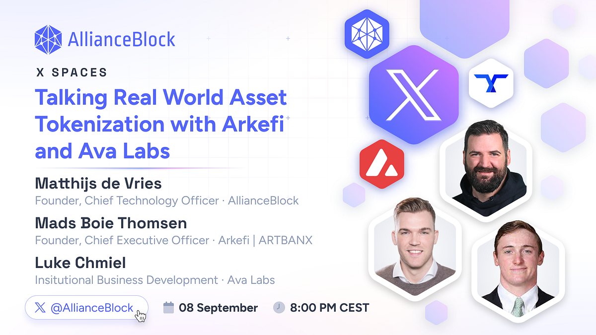 Recap: X Space with AllianceBlock’s Founder and CTO Matthijs De Vries ...