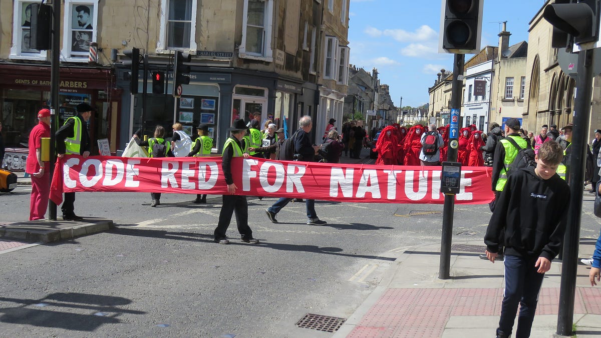 Red Rebels Invade Bath. Painting the town red in Bath | by John Pearce ...