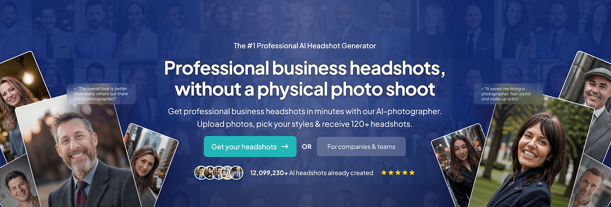 The 5 Best AI Headshot Generator — Create Professional Headshots | by ...