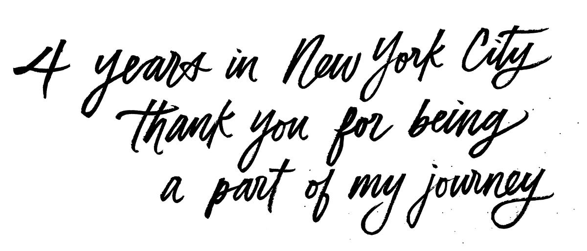 Reflection: Year 4 in NYC. Hello to all of my dearest friends… | by ...