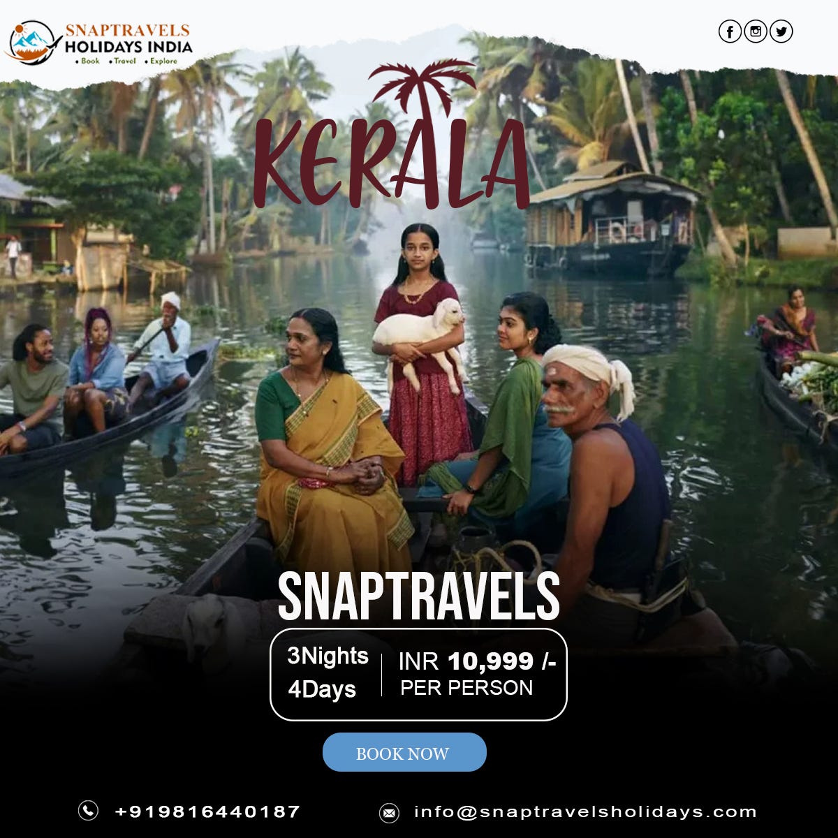Book Kerala Tour Packages - SnapTravels Holidays India - Medium