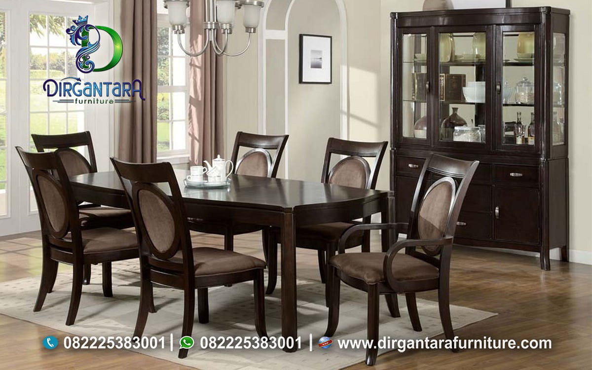 Meja Makan Klasik Minimalis Eropa Dark Brown MM-118 | by ...
