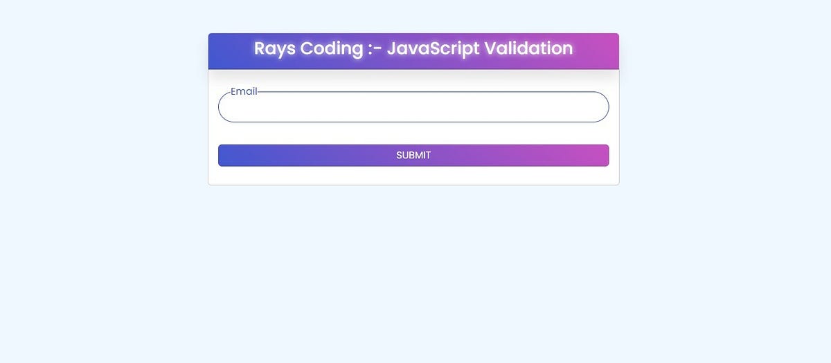 How To Check Email Validation In Javascript Rays Coding Medium