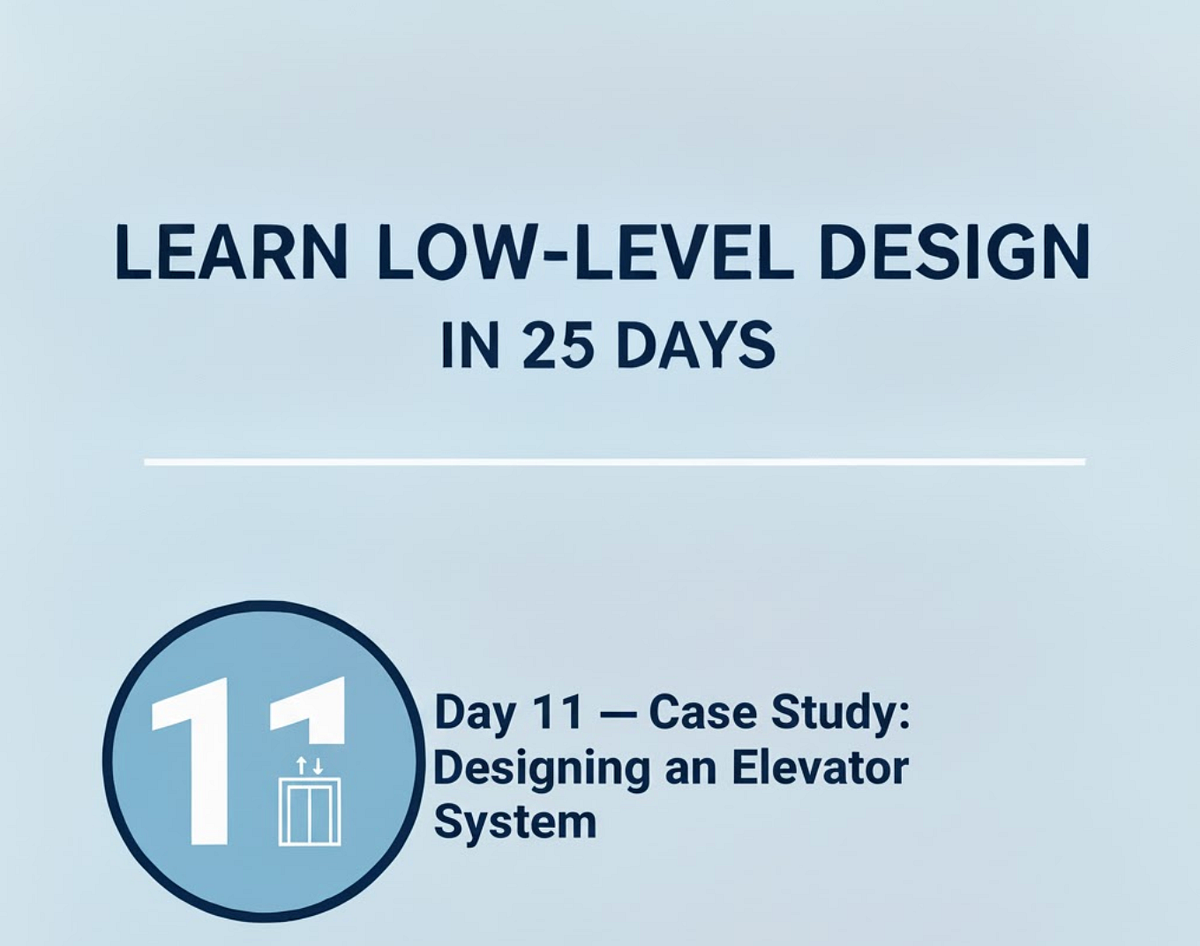 Learn Low-Level Design in 25 Days: Day 11 — Case Study: Designing an ...