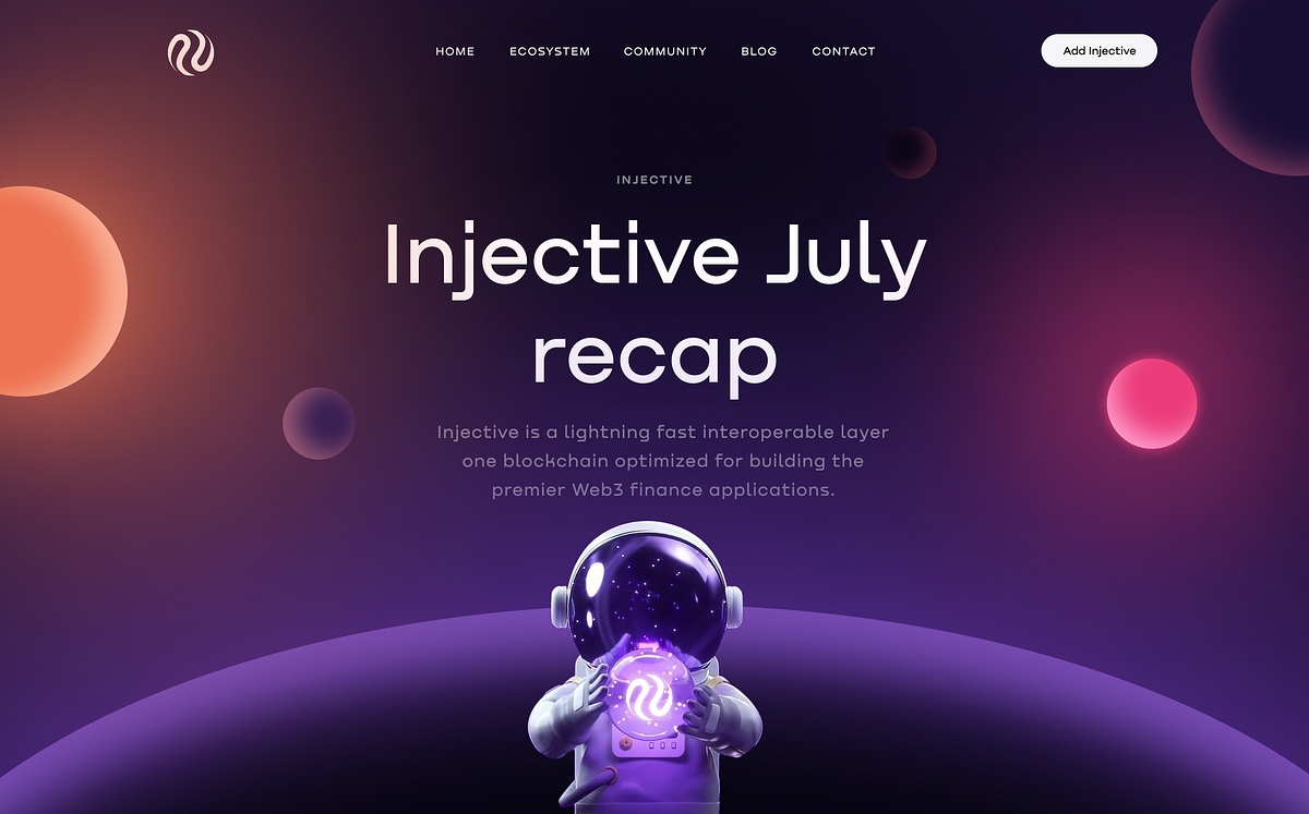 Injective monthly recap | july 2024 | by h1verssss | Aug, 2024 | Medium