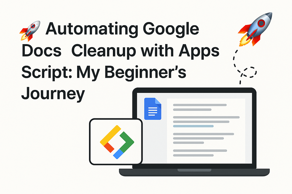 🚀 Automating Google Docs Cleanup with Apps Script: My Beginner’s Journey | by Crypto-#Cam | Jul ...