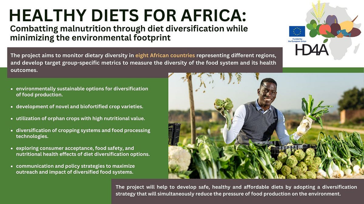 Healthy Diets for Africa: a project to combat hunger and malnutrition ...