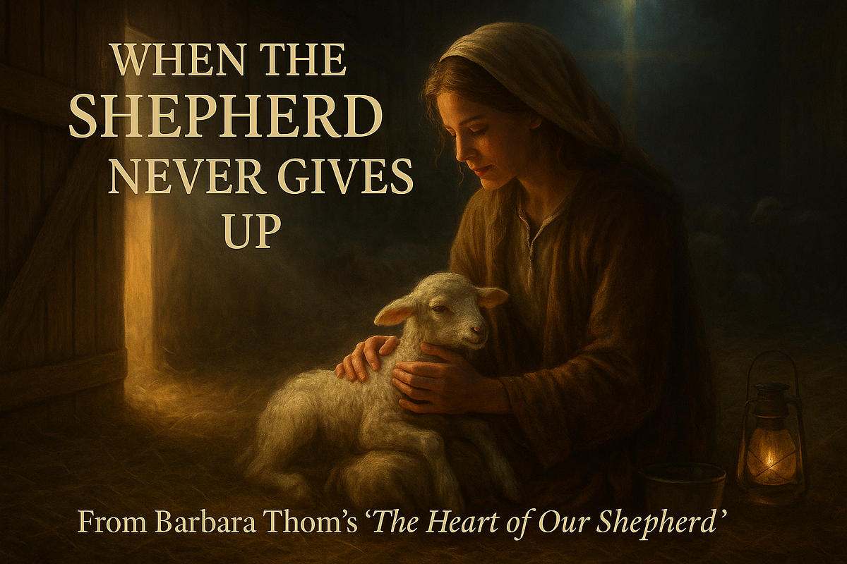 While Caring For Helpless, Weak, Or Injured Lambs By Their Shepherd ...