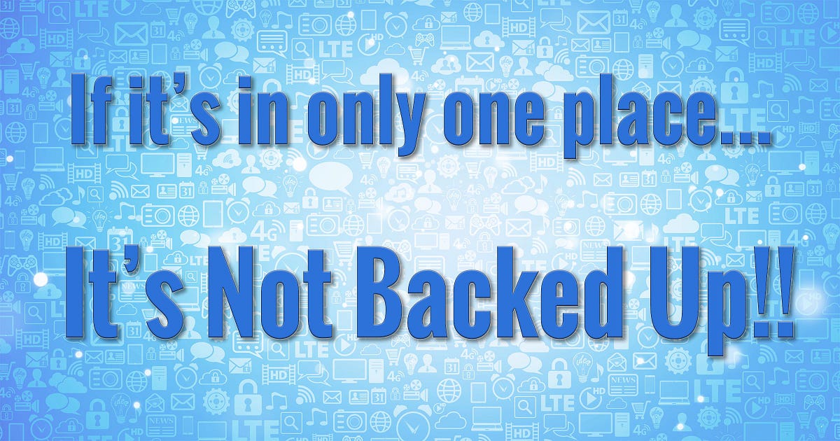 Back Up Your Computer — Before It’s Too Late | by Leo Notenboom | Tech ...