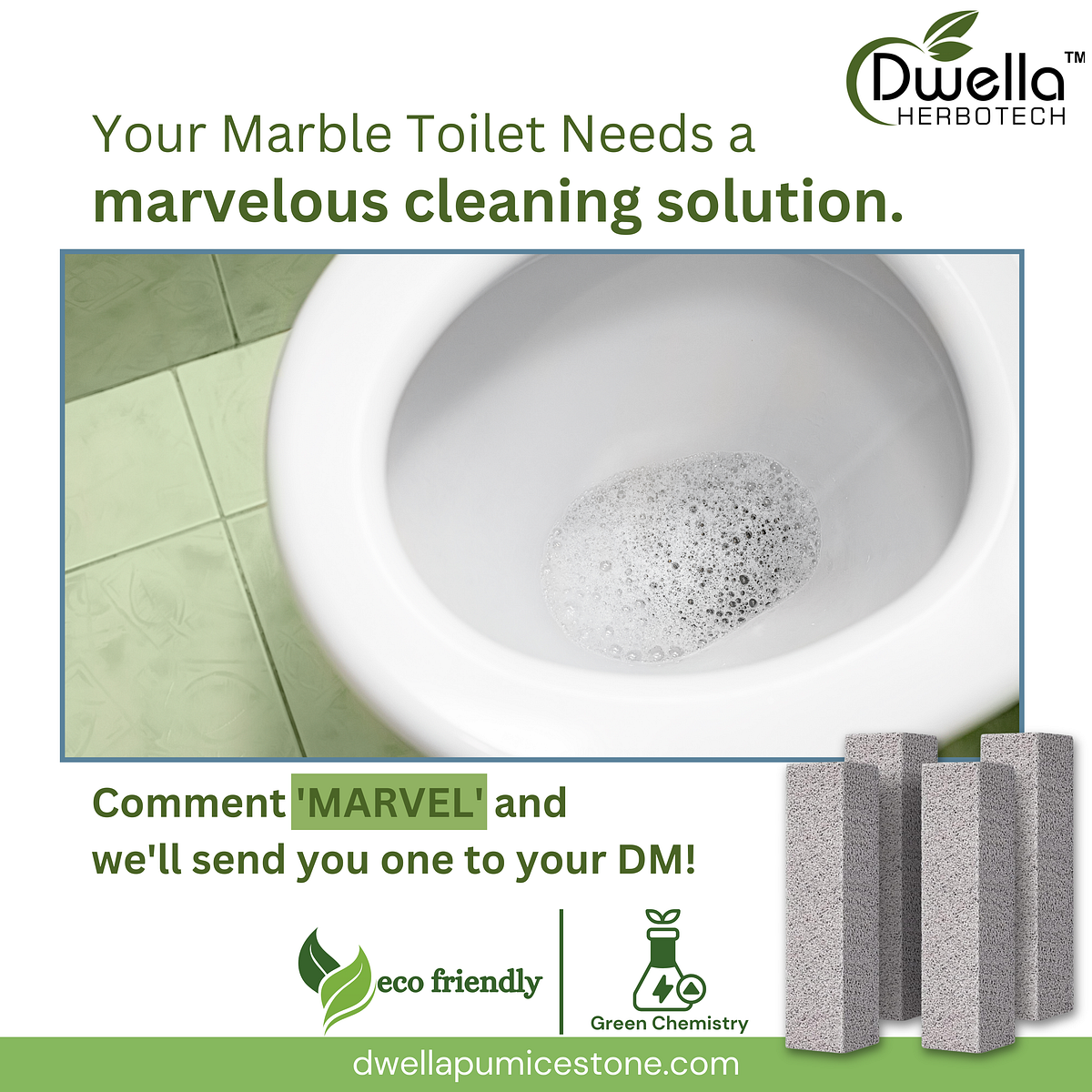 Dwella Pumice Stone — The Marvelous Cleaning Solution for Your Marble Toilet! | by Dwella ...