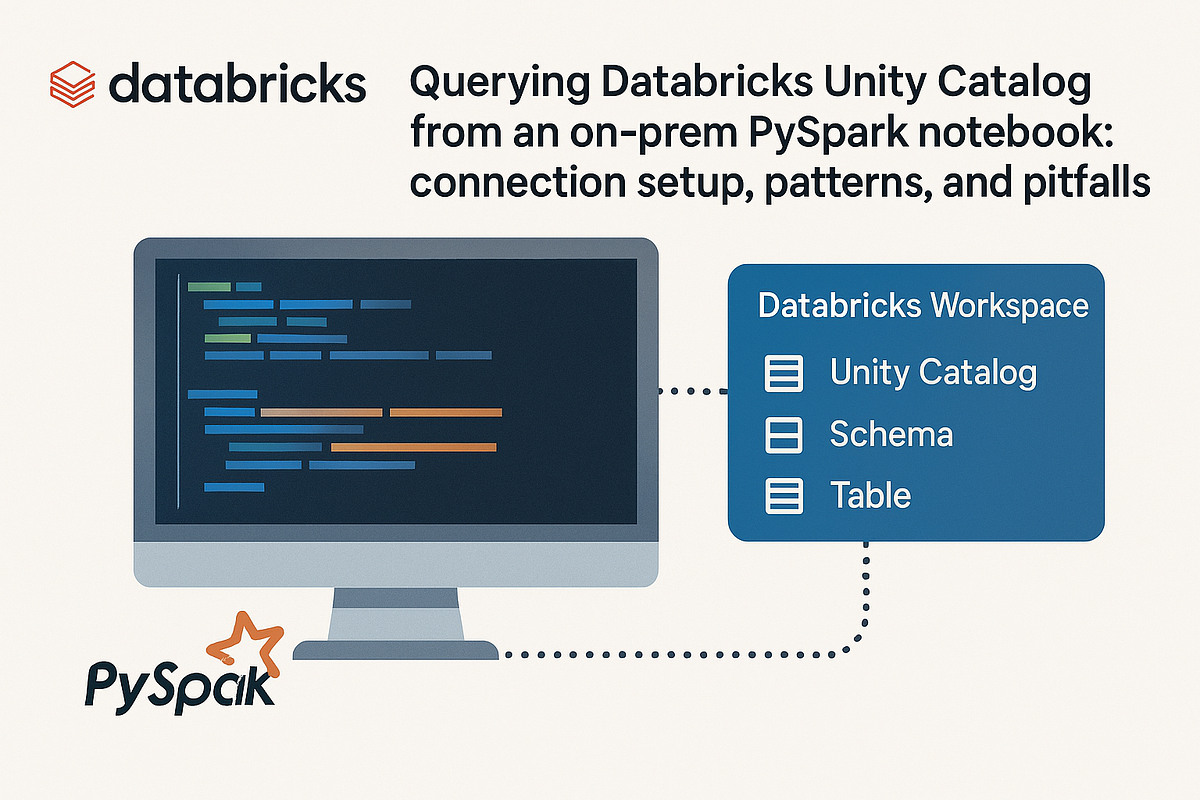 Querying Databricks Unity Catalog from an on‑prem PySpark notebook: connection setup, patterns ...