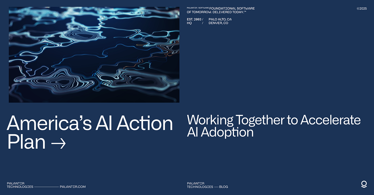 America's AI Action Plan | Palantir Blog