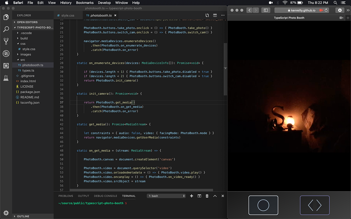 📷 Building a Camera App in TypeScript | by Kenneth Reilly | ITNEXT