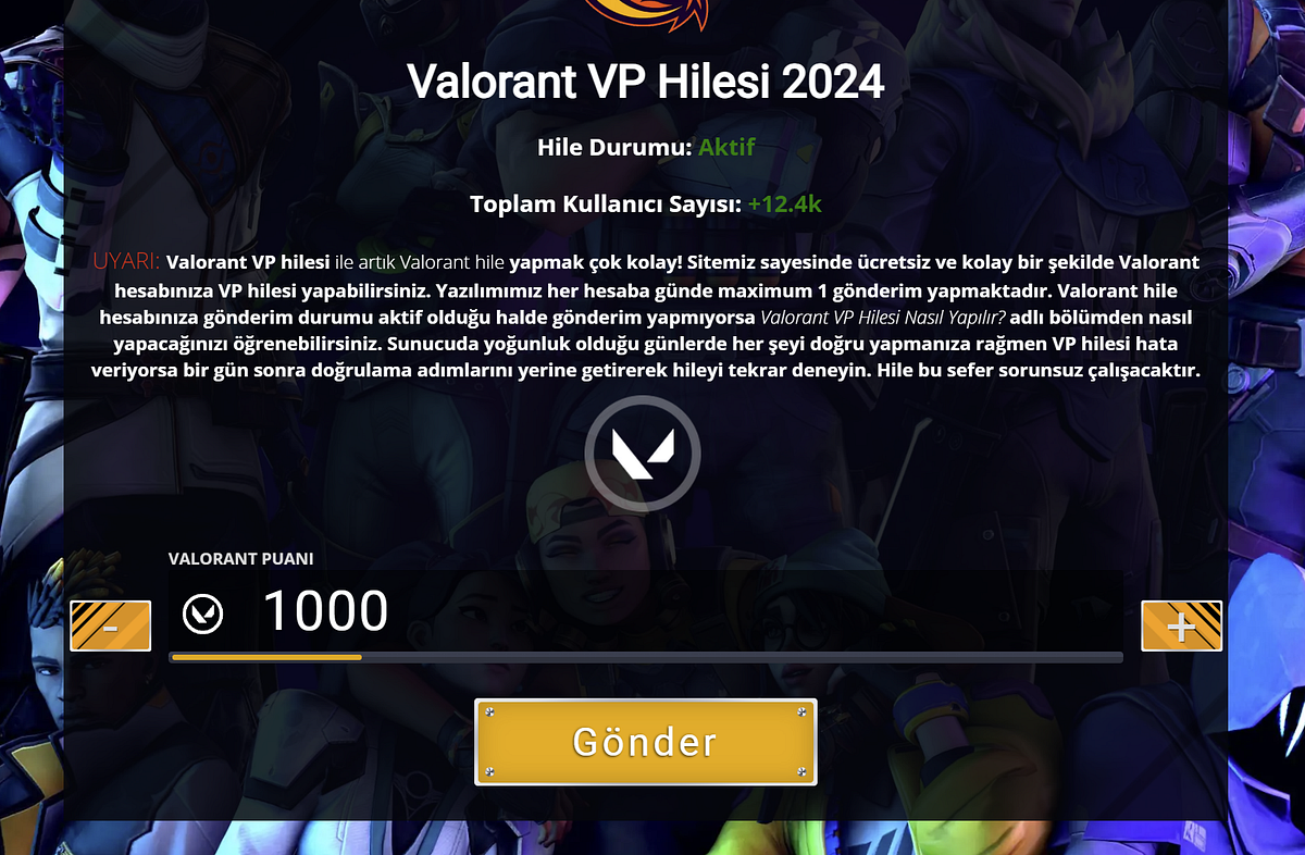 Valorant VP Hilesi 2024. Valorant VP Hilesi 2024 | by Oyun Hileleri ...