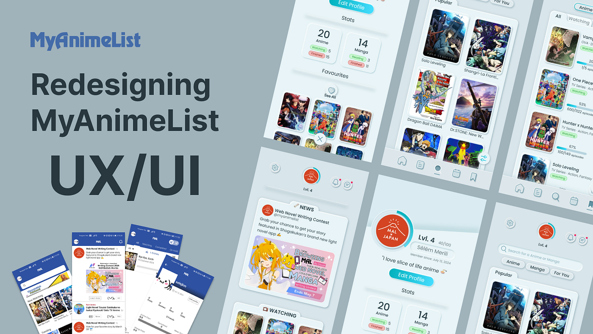 Redesigning MyAnimeList: Giving an Outdated App a Fresh New Look | by ...