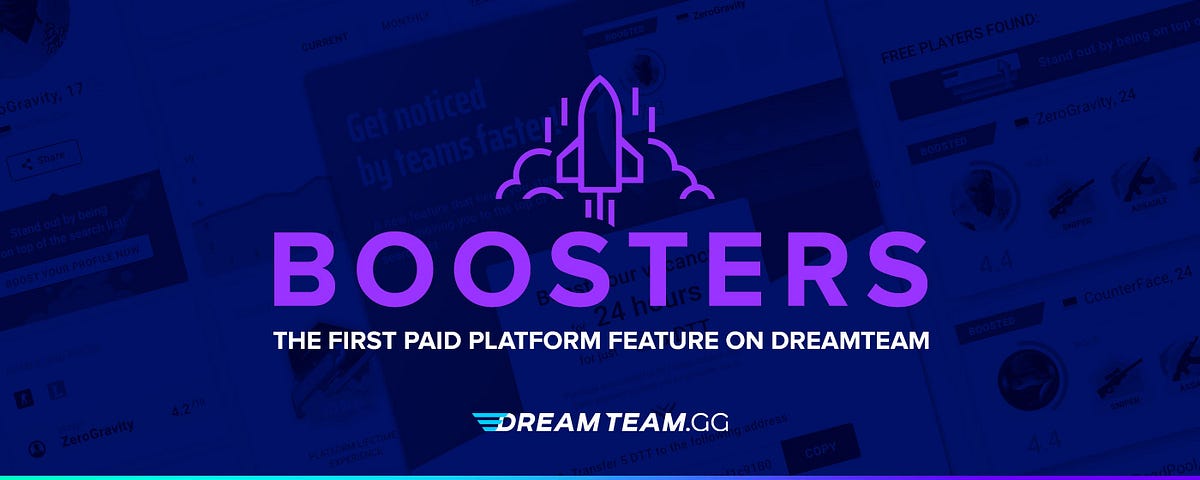 The First Paid Platform Feature on DreamTeam — Boosters | by DreamTeam ...