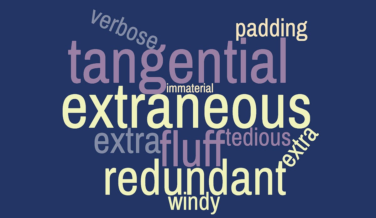 Too Many Words! Self-Editing Tips - Robert Roy Britt - Medium