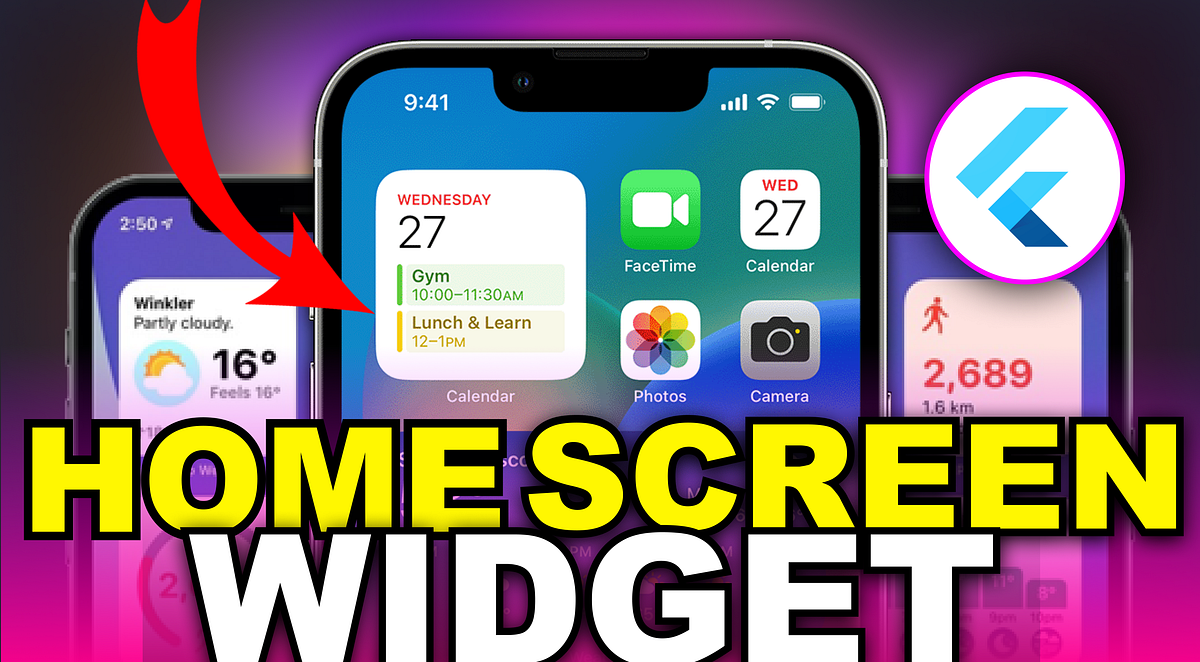 Create native home screen widgets for your Flutter app | by Vijay R | vijaycreations | Medium