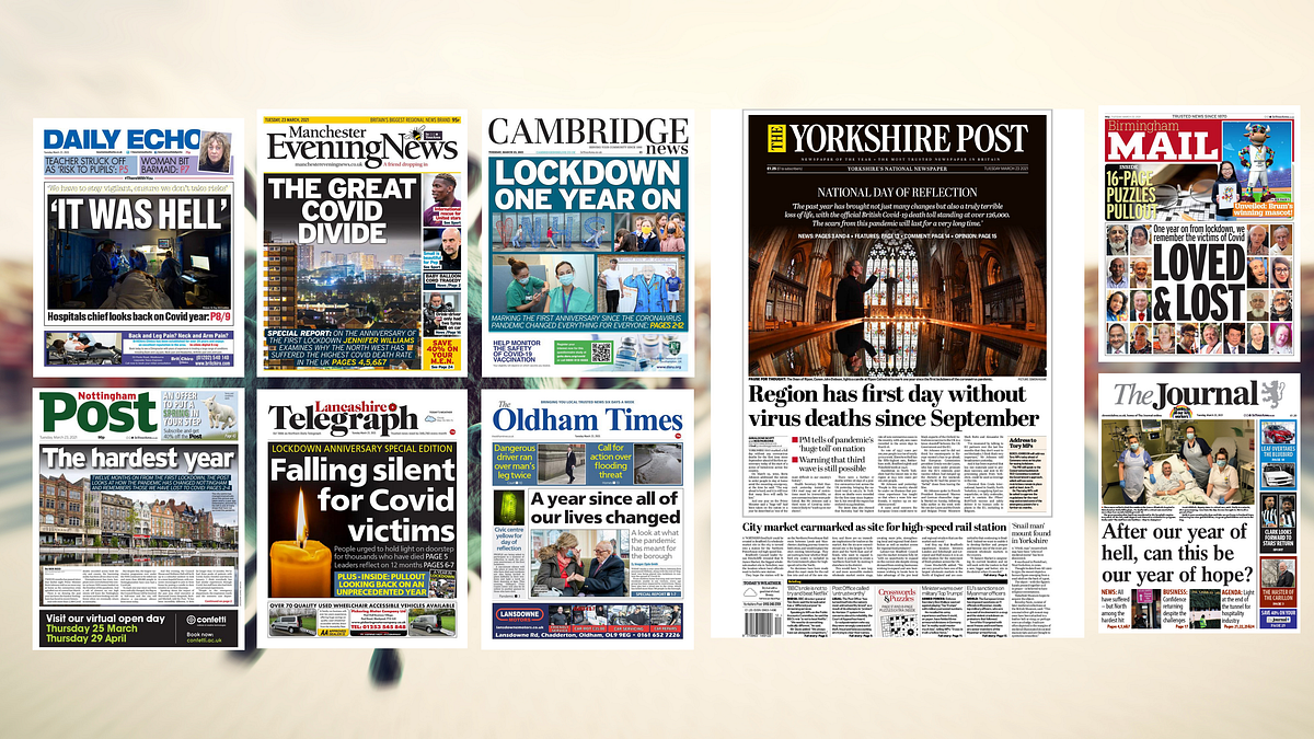 One year on: How regional newspapers are marking the first anniversary ...
